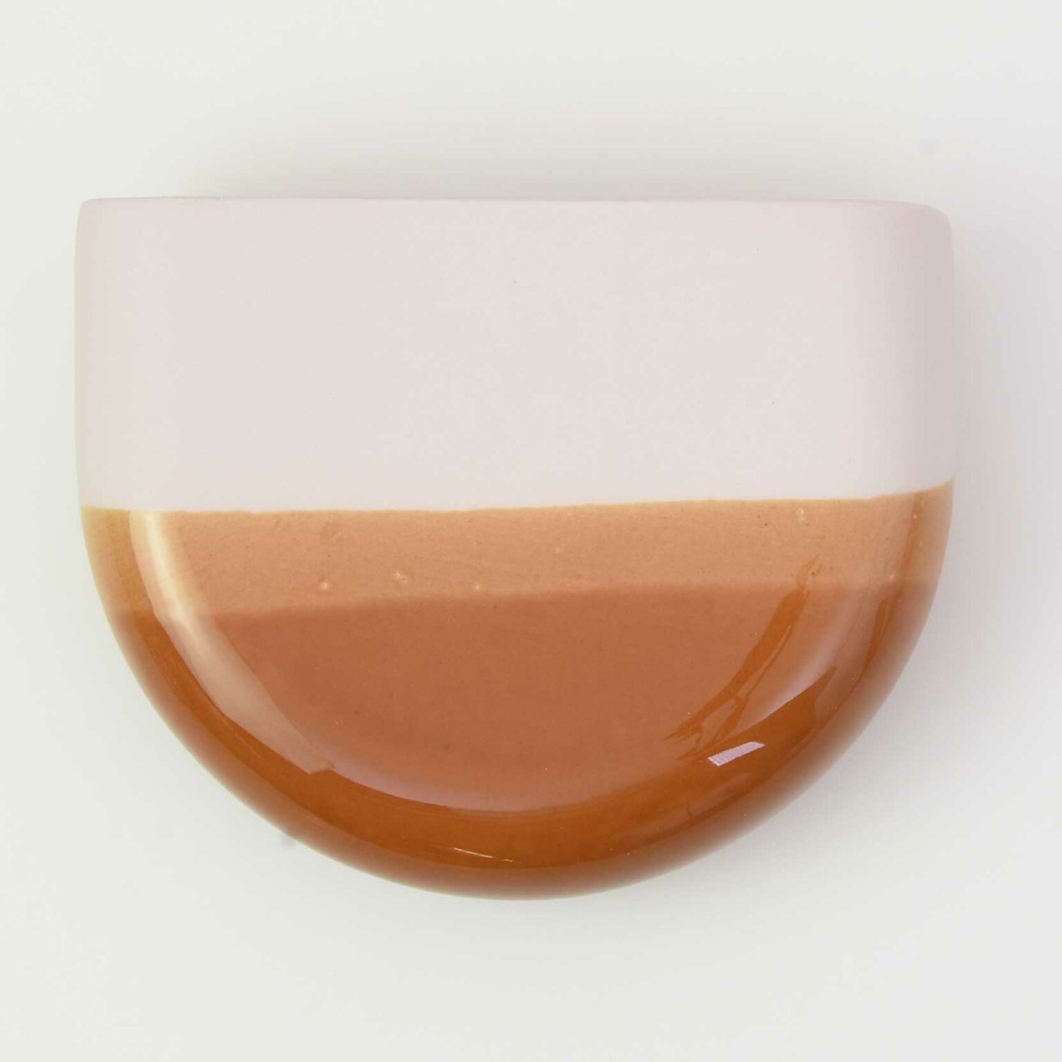 Dip wall vase | Half round | Pink 032 – Studio Harm en Elke