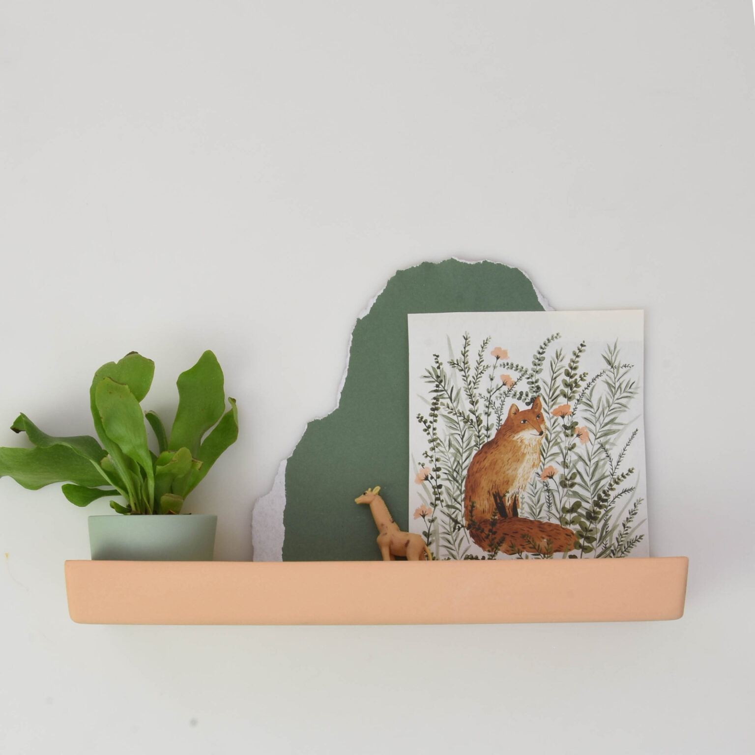 Acryl wall shelf | M | Neon orange – Studio Harm en Elke